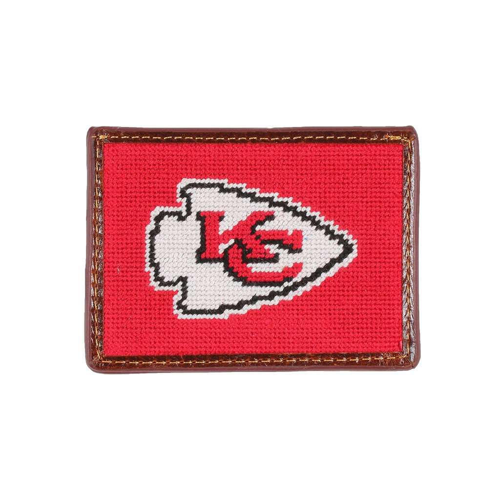 Smathers & Branson Kansas City Chiefs Needlepoint Credit Card Wallet – Country Club Prep