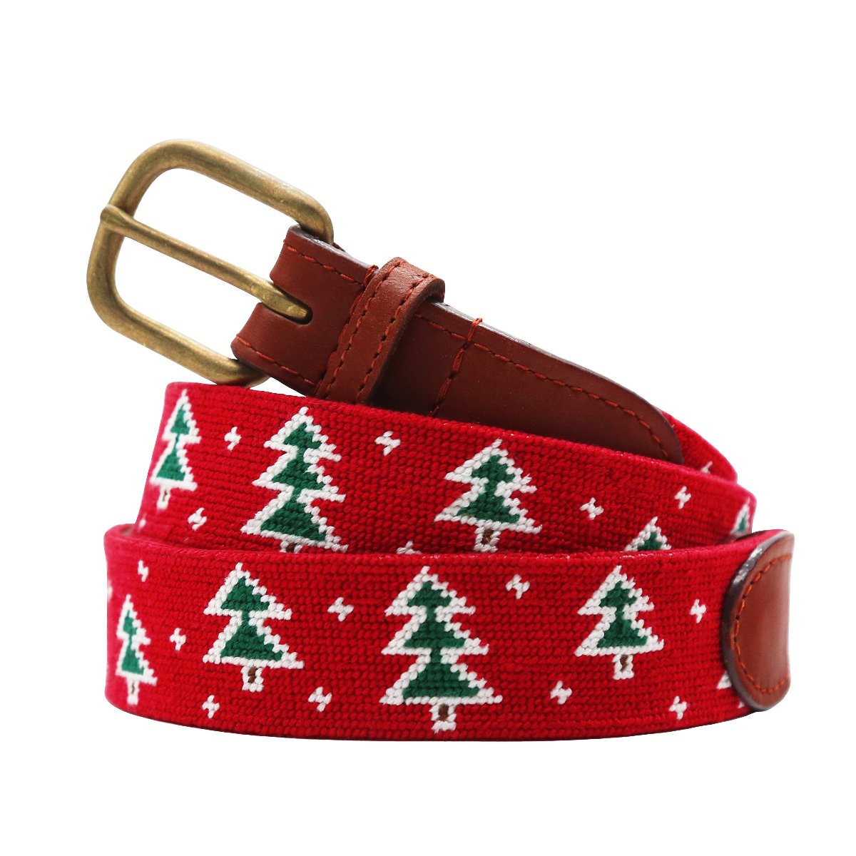 Oh Christmas Tree Needlepoint Belt by Smathers & Branson – Country Club ...