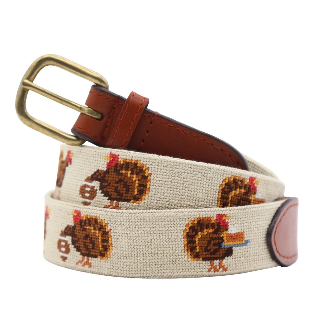 Turkey Day Needlepoint Belt by Smathers & Branson – Country Club Prep