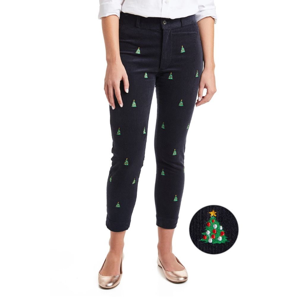 Castaway Clothing Ladies Capri Pants with Christmas Trees – Country ...