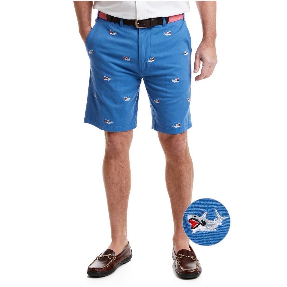 Great White Shark Twill Cisco Short | Castaway Clothing – Country Club Prep
