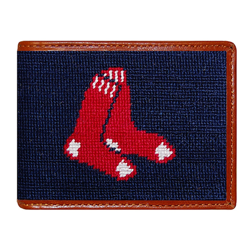Smathers & Branson Boston Red Sox Needlepoint Wallet – Country Club Prep