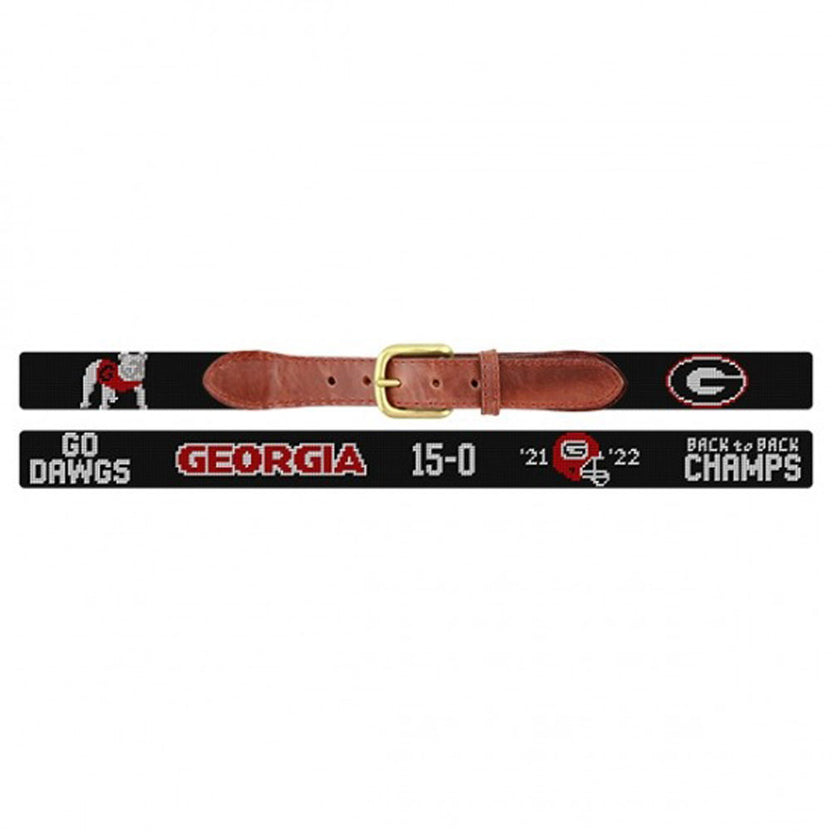 UGA 2022 Championship Needlepoint Belt | Smathers & Branson – Country ...