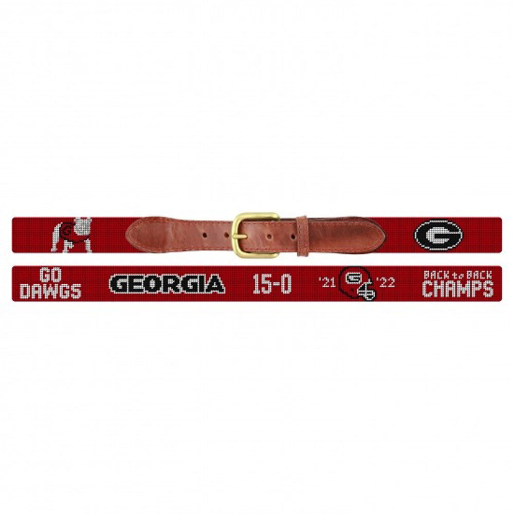 UGA 2022 Championship Needlepoint Belt | Smathers & Branson – Country ...
