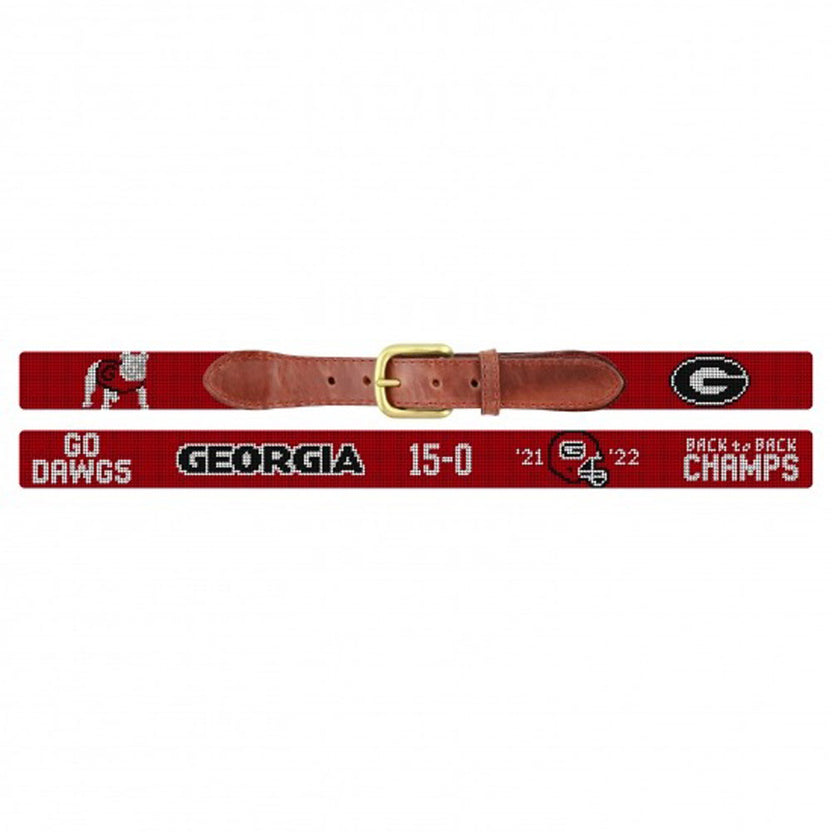 UGA 2022 Championship Needlepoint Belt | Smathers & Branson – Country ...