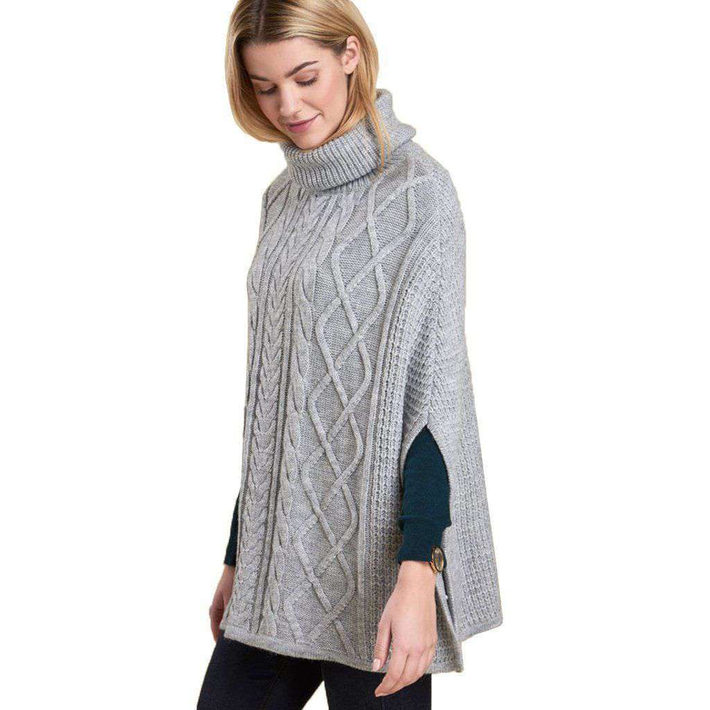 Barbour Court Cape in Light Grey Marl – Country Club Prep