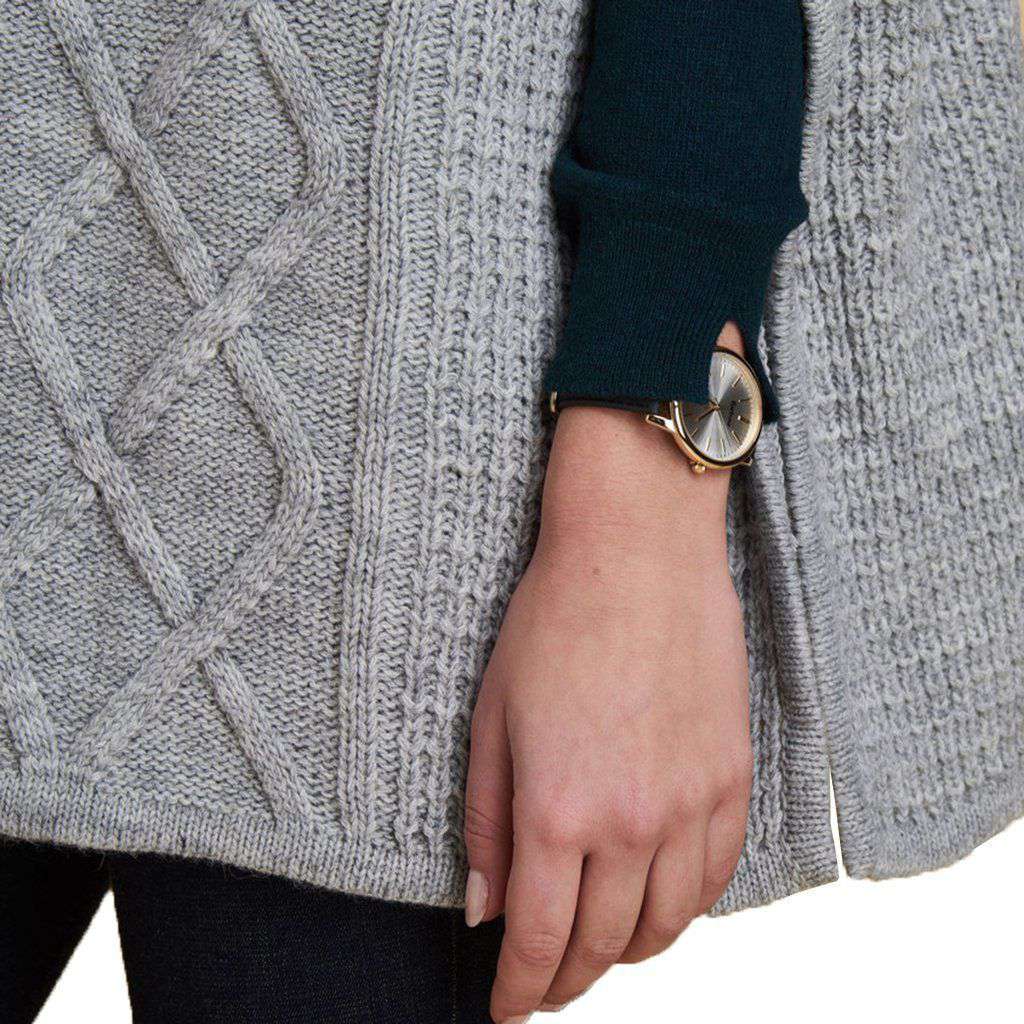 Barbour Court Cape in Light Grey Marl – Country Club Prep