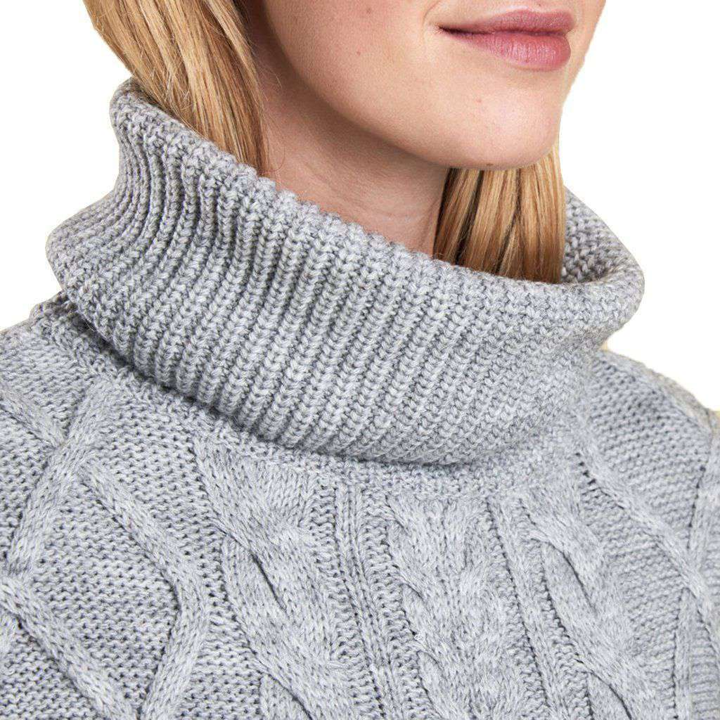 Barbour Court Cape in Light Grey Marl – Country Club Prep