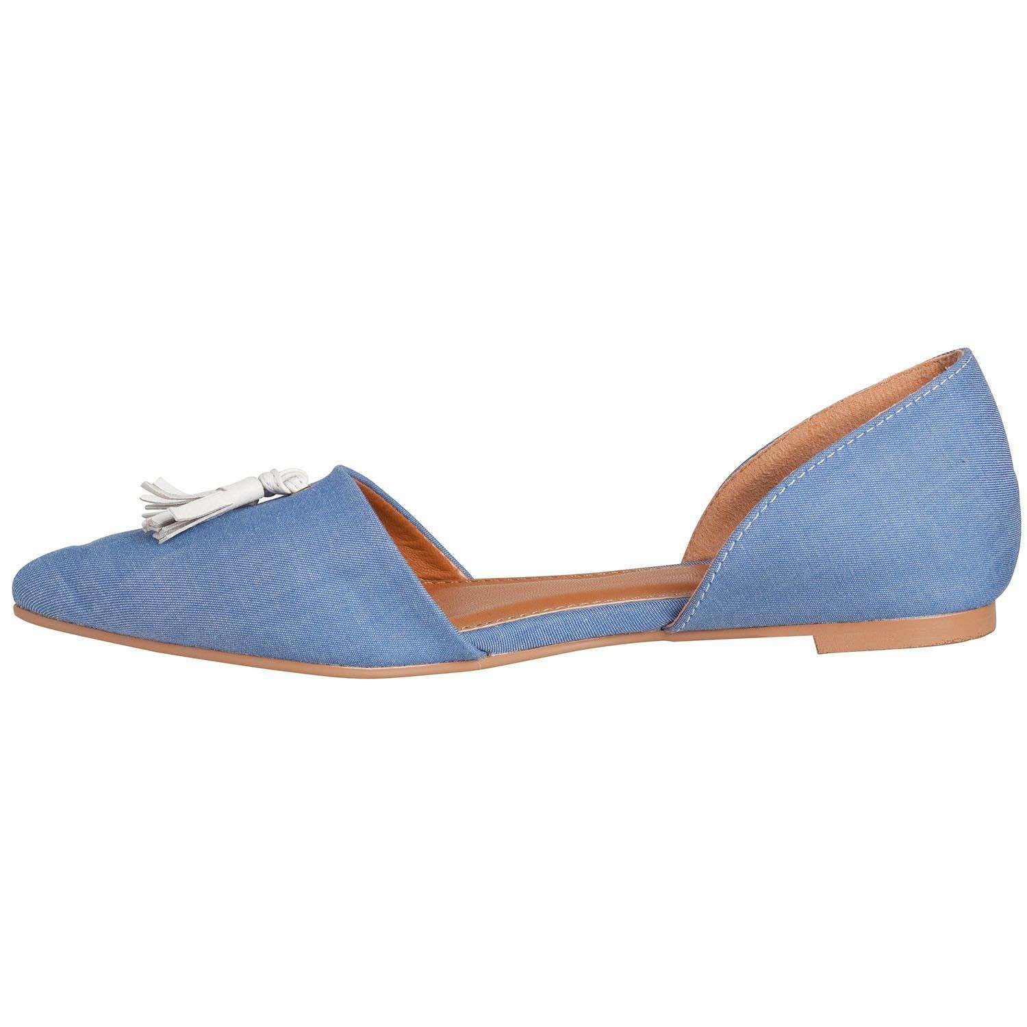Southern Proper Caroline Flat in Cornflower Blue – Country Club Prep