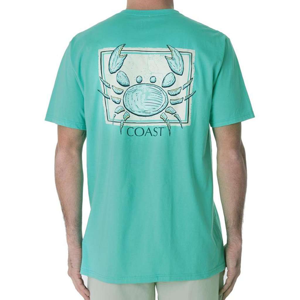 Coast Sketch Crab Classic Tee in Seafoam – Country Club Prep
