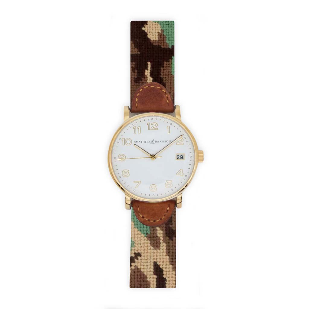 Smathers & Branson Camo Needlepoint Watch – Country Club Prep