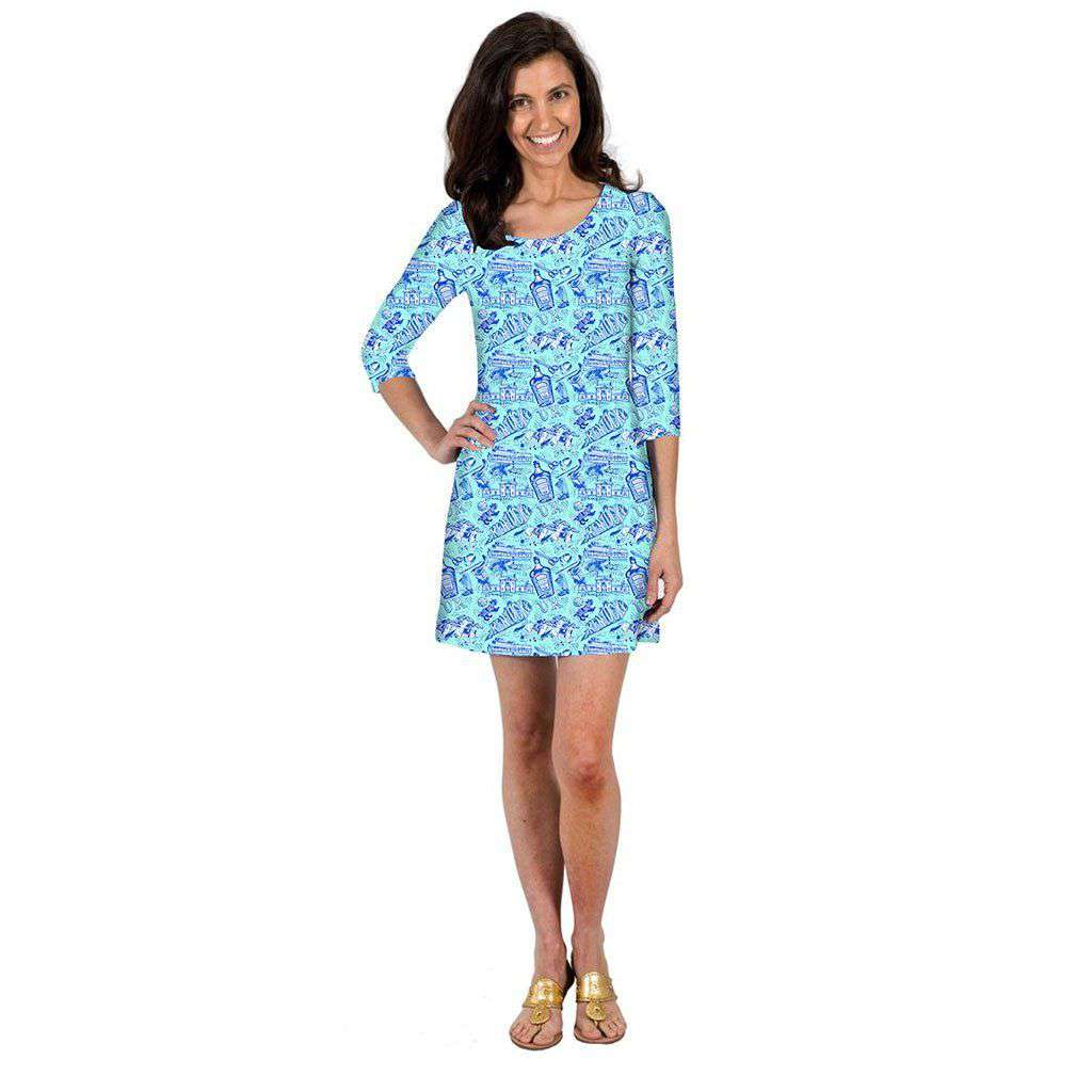 Kaeli Smith Darby Charlottesville Dress in Blue and White – Country ...