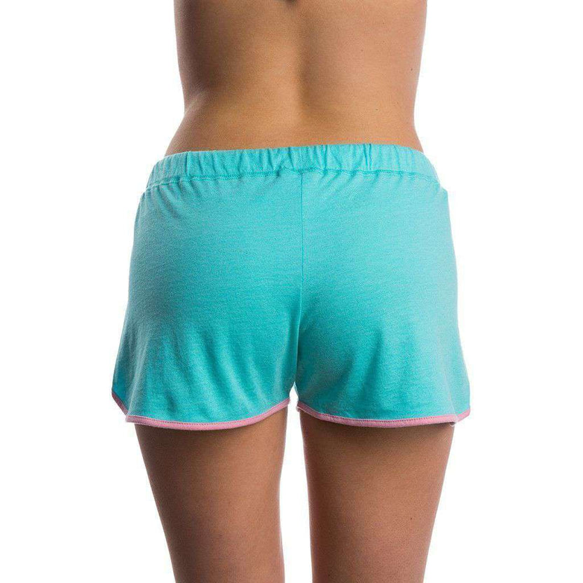 Lauren James Draw String Shorts in Ocean Palm – Country Club Prep