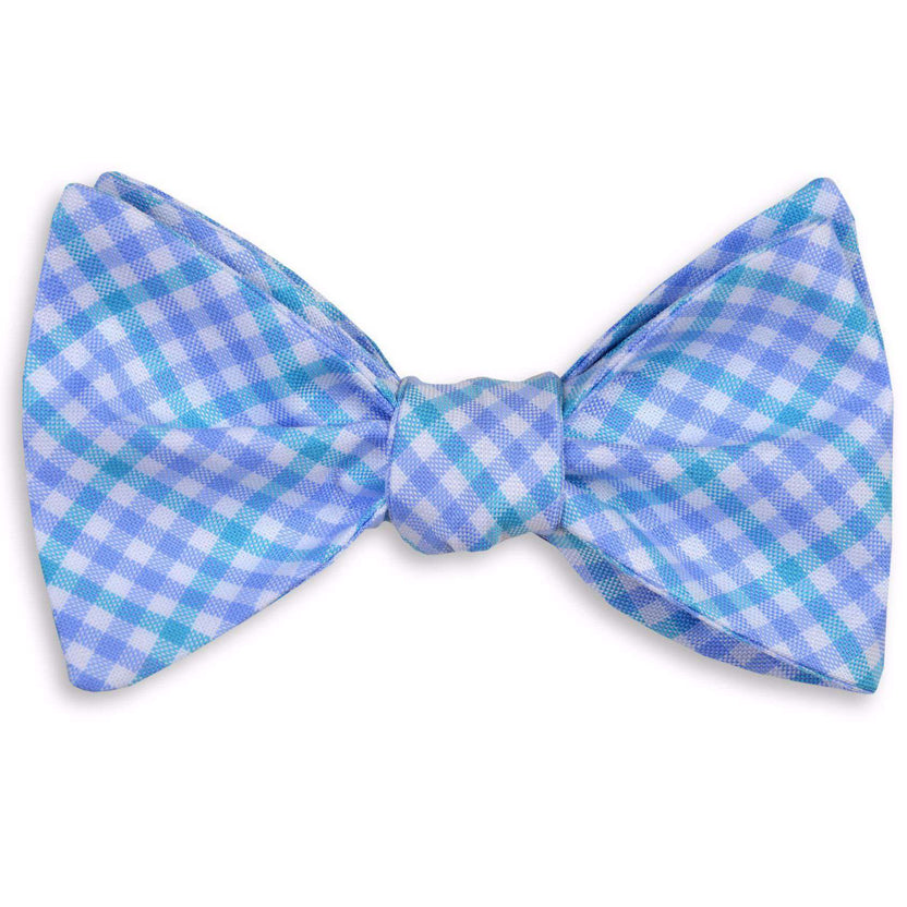 High Cotton French Quarter Tattersal Bow Tie in Blue & Lavender ...