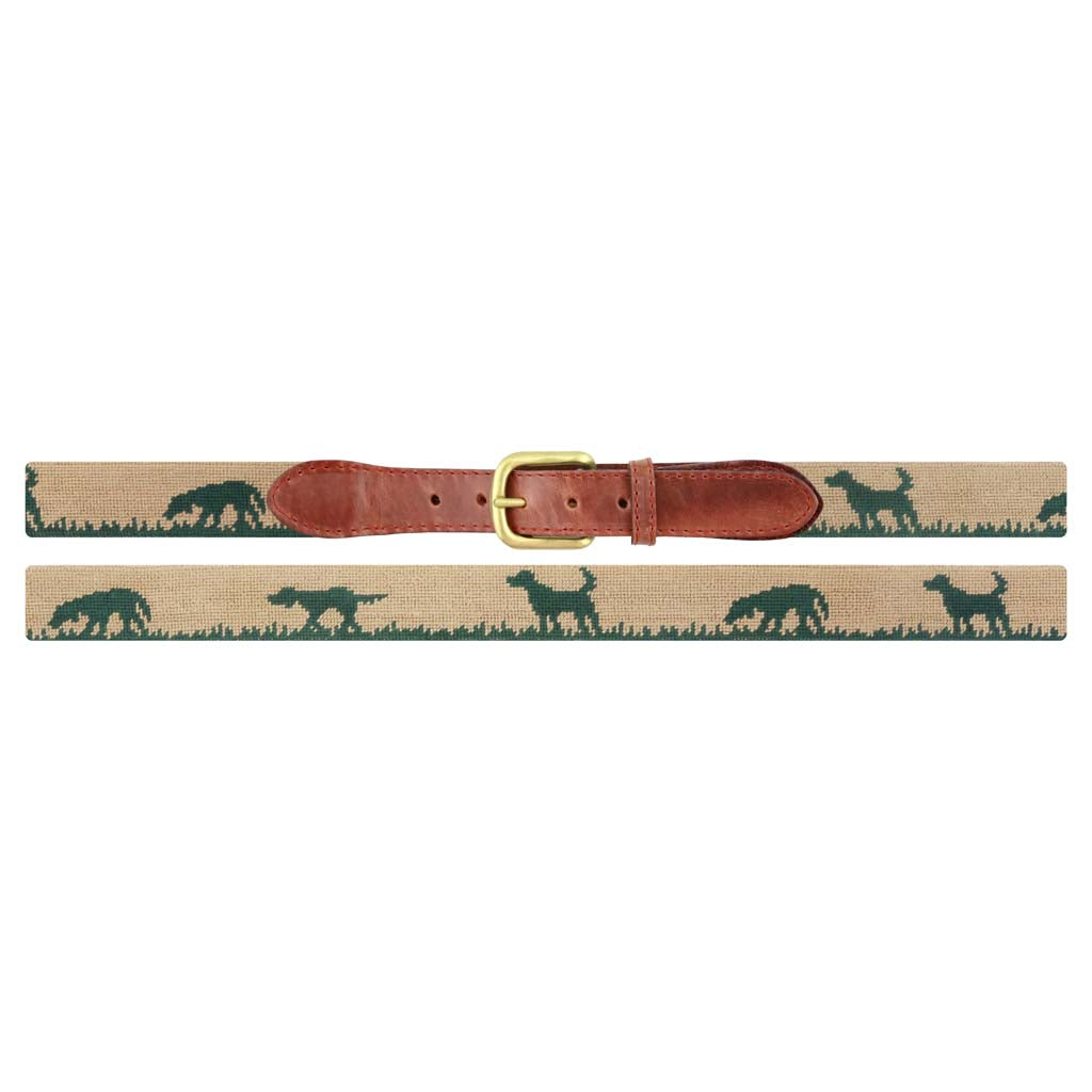 Hunting Dog Needlepoint Belt by Smathers & Branson – Country Club Prep