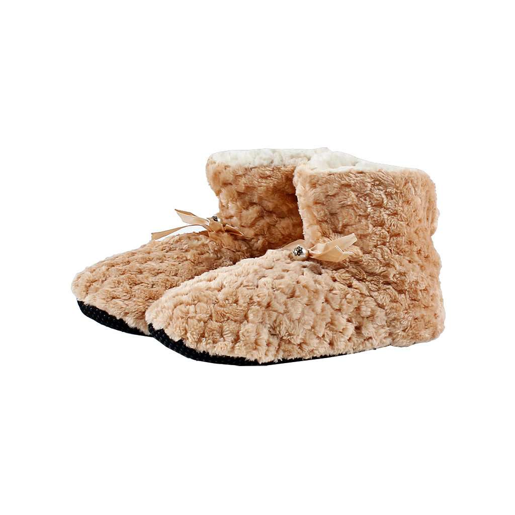 Nordic Fleece Pearl Bow Fleece Booties | Free Shipping – Country Club Prep