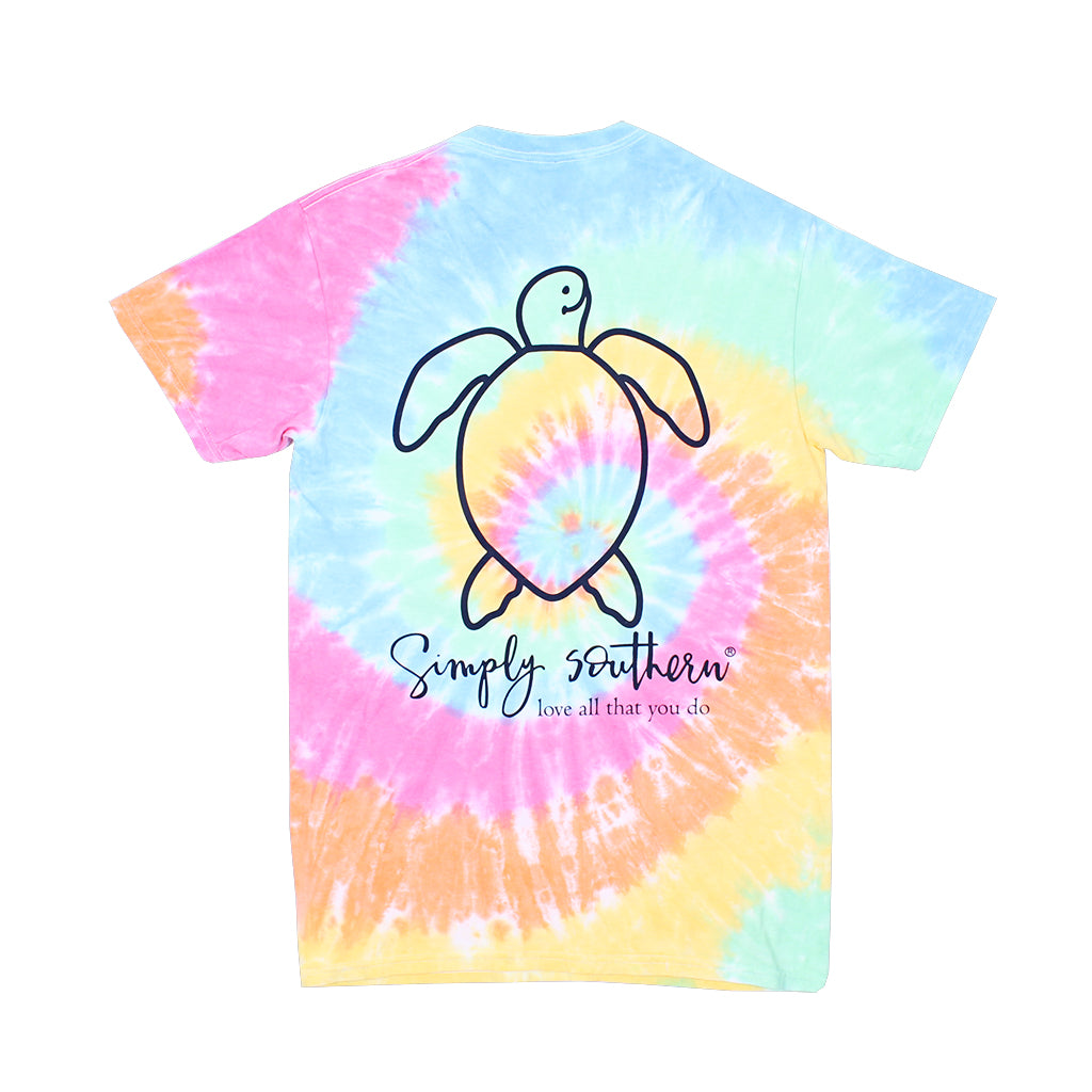 Simply Southern Save the Turtles Washed Logo Tee – Country Club Prep