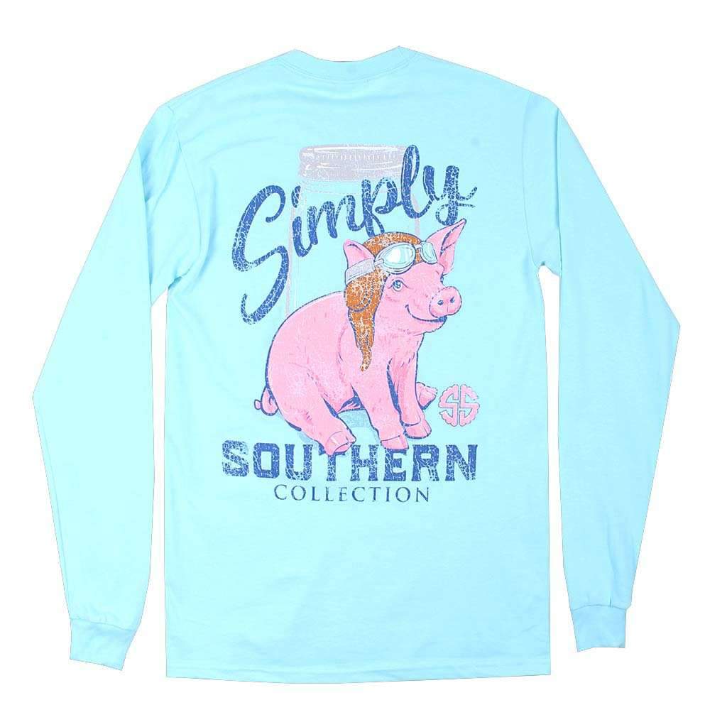 Simply Southern Pilot Tee in Marine – Country Club Prep