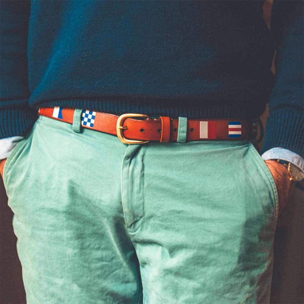 Kiel James Patrick The Sailor's Signal Belt – Country Club Prep