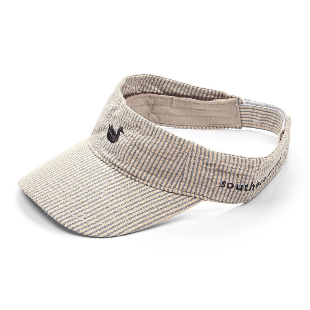 Vintage Seersucker Visor with Brown Duck by Southern Marsh – Country ...