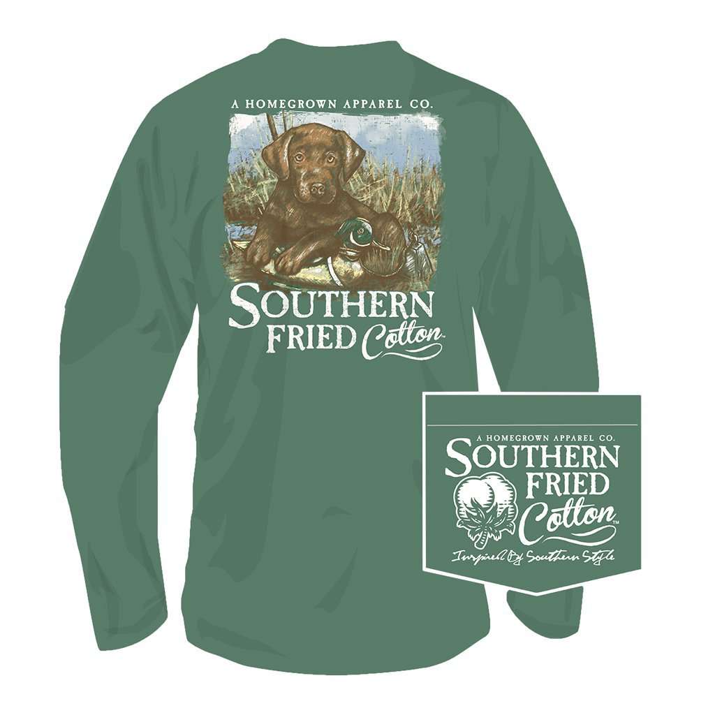 Southern Fried Cotton In Training Long Sleeve Tee in Sea Grass ...