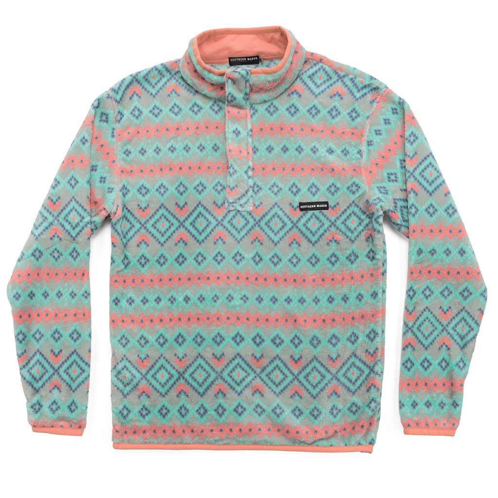 Southern Marsh Pisgah Aztec Pullover in Sandstone – Country Club Prep