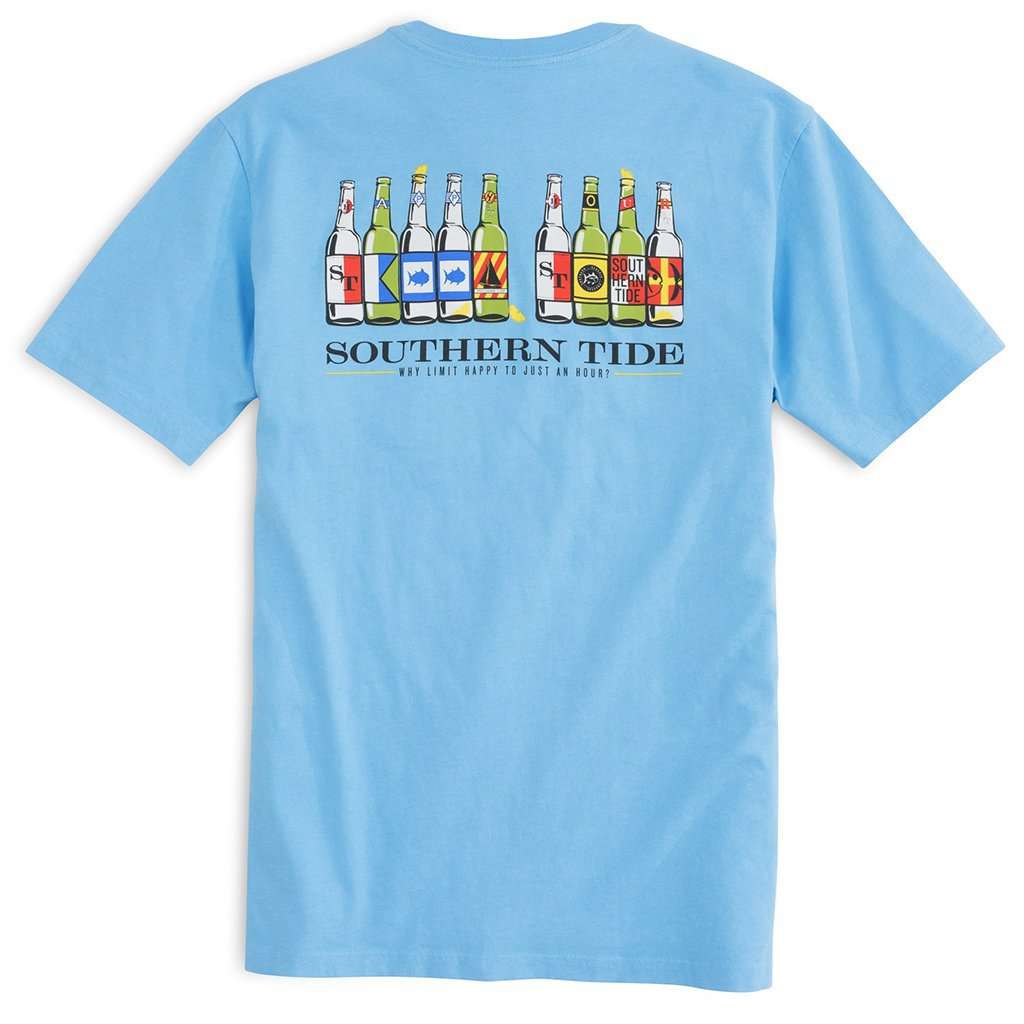 Southern Tide Happy Hour T Shirt in Ocean Channel Country Club Prep
