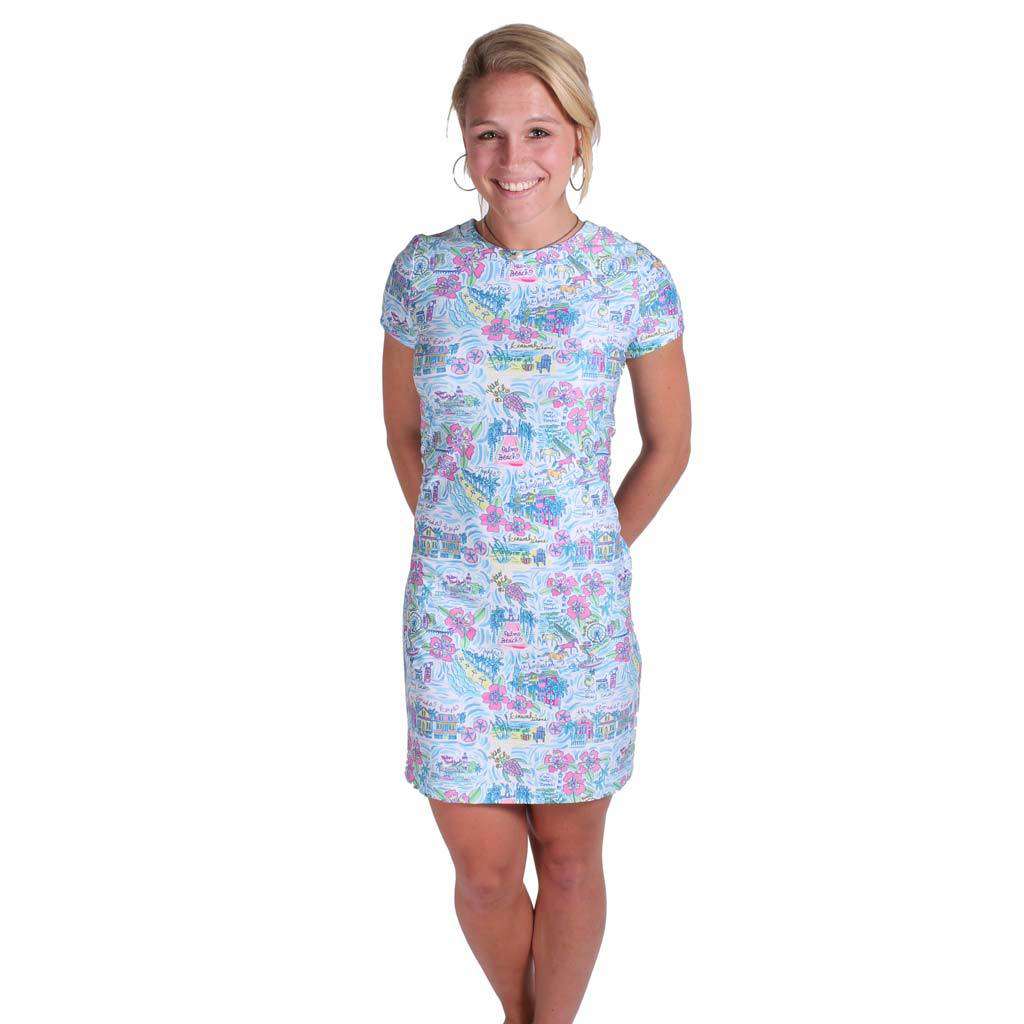 Kaeli Smith Sierra Shift Dress in Beaches of the South – Country Club Prep