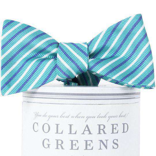 Collared Greens Emerson Bow Tie in Turquoise Green – Country Club Prep