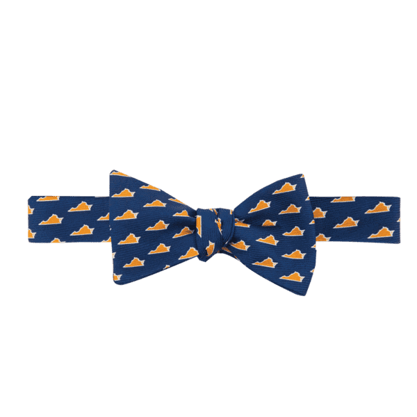 Southern Proper Virginia Charlottesville Gameday Bowtie in Navy ...