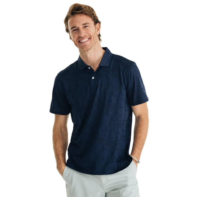 Deep Blue Sea Print Performance Polo | Southern Tide – Country Club Prep