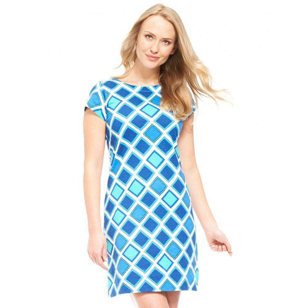 Hatley Turquoise Tee Shirt Dress in Large Aztec – Country Club Prep