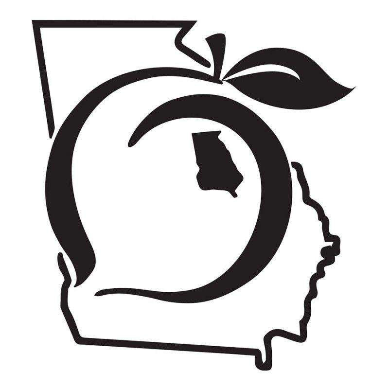 Peach State Pride Peach State Decal in Black – Country Club Prep