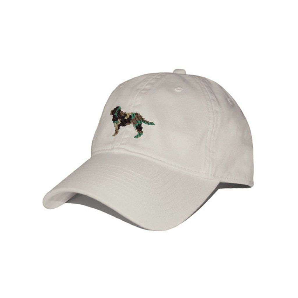 Smathers and Branson Camo Retriever Needlepoint Hat in Stone – Country ...