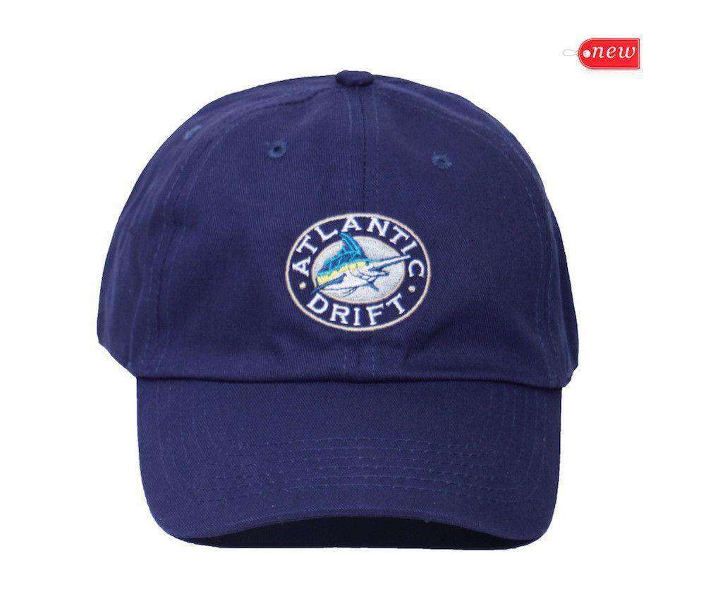 Circle Logo Hat in Navy by Atlantic Drift – Country Club Prep