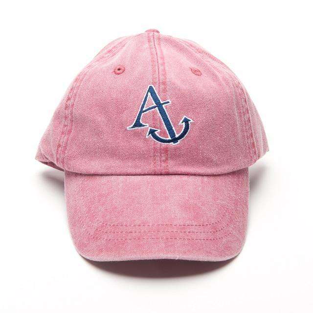 Anchored Style Salt Wash Nautical Red Signature Hat – Country Club Prep