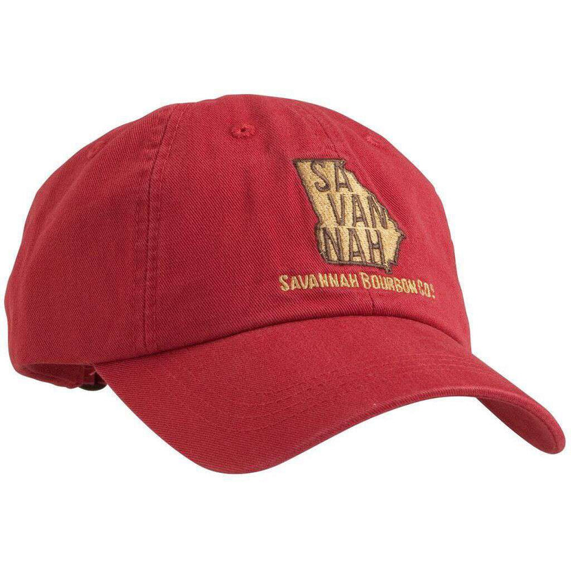 Southern Proper Savannah Bourbon Recipe Hat in Red – Country Club Prep