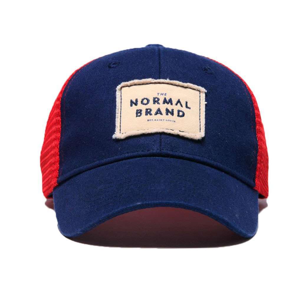 The Normal Brand The Senior Cap in Red and Navy – Country Club Prep