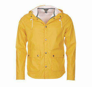 Barbour Hooded Slim Reelin Jacket in Yellow – Country Club Prep
