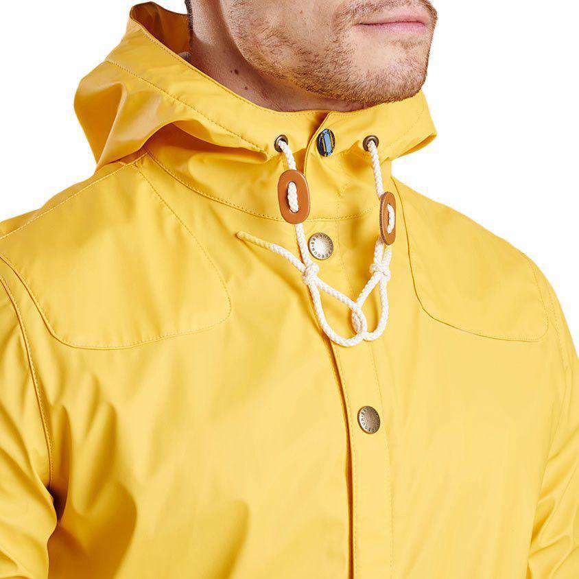 Barbour Hooded Slim Reelin Jacket in Yellow – Country Club Prep
