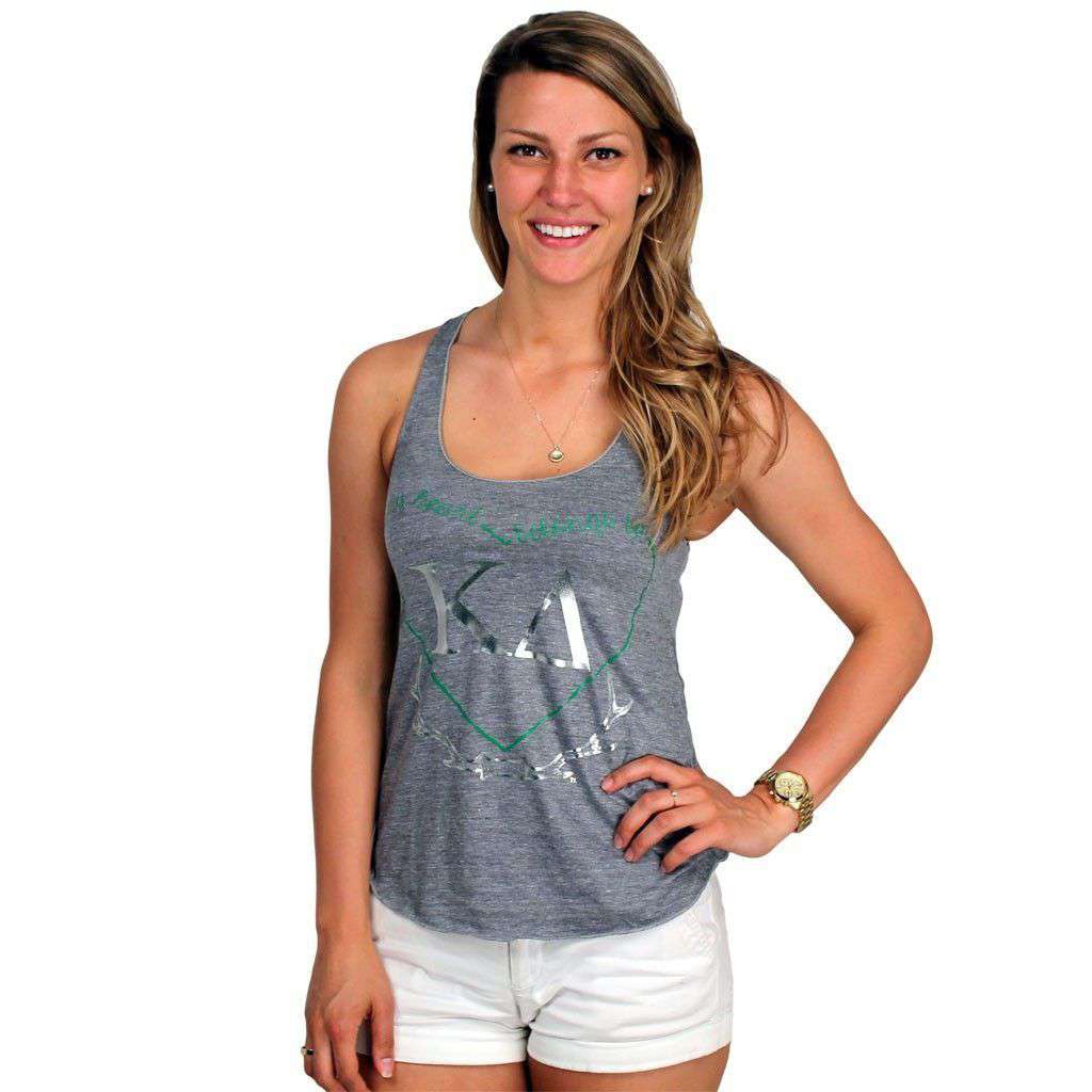 Judith March My Heart Belongs to Kappa Delta Tank Top in Grey – Country ...