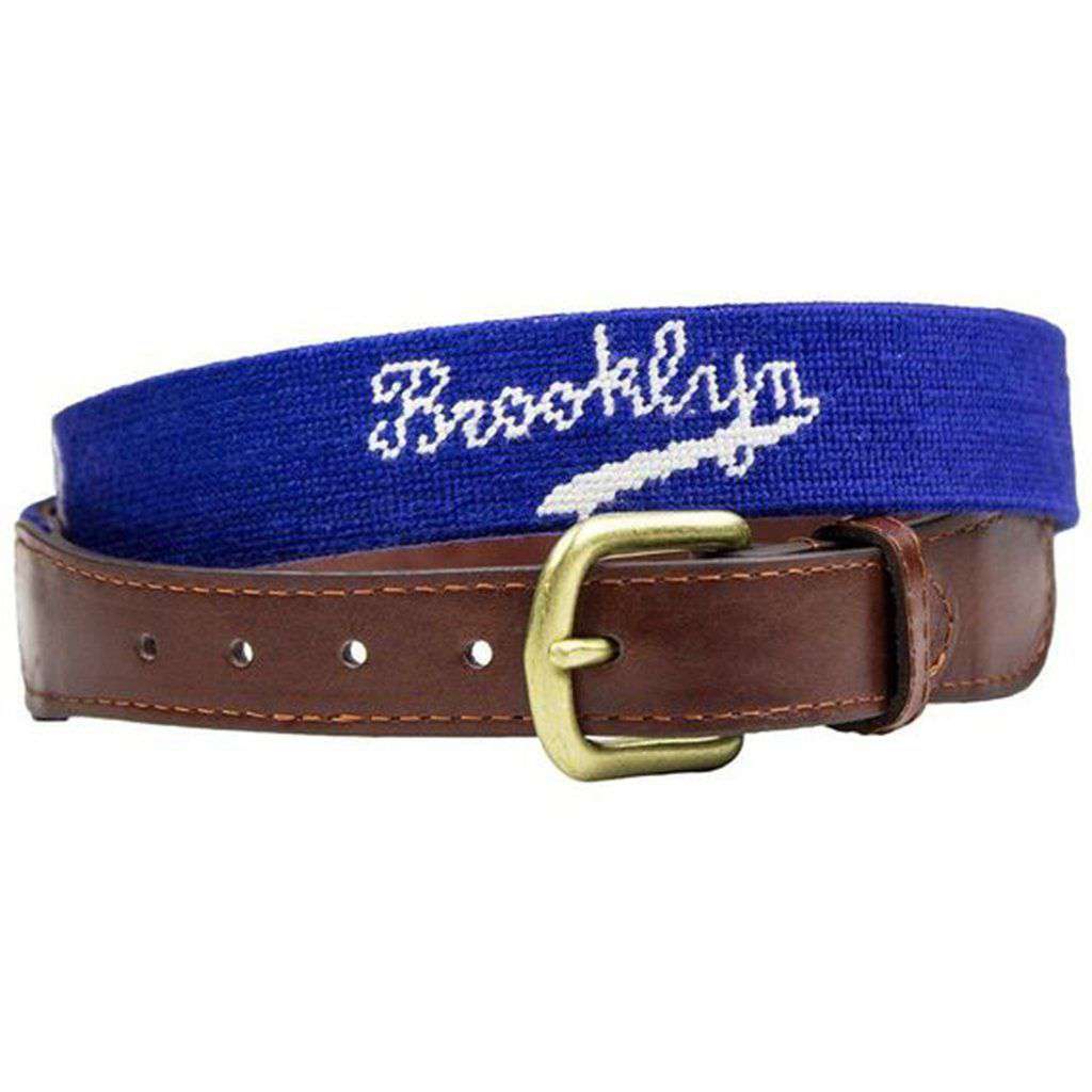 Smathers and Branson Brooklyn Dodgers Cooperstown Needlepoint Belt in ...