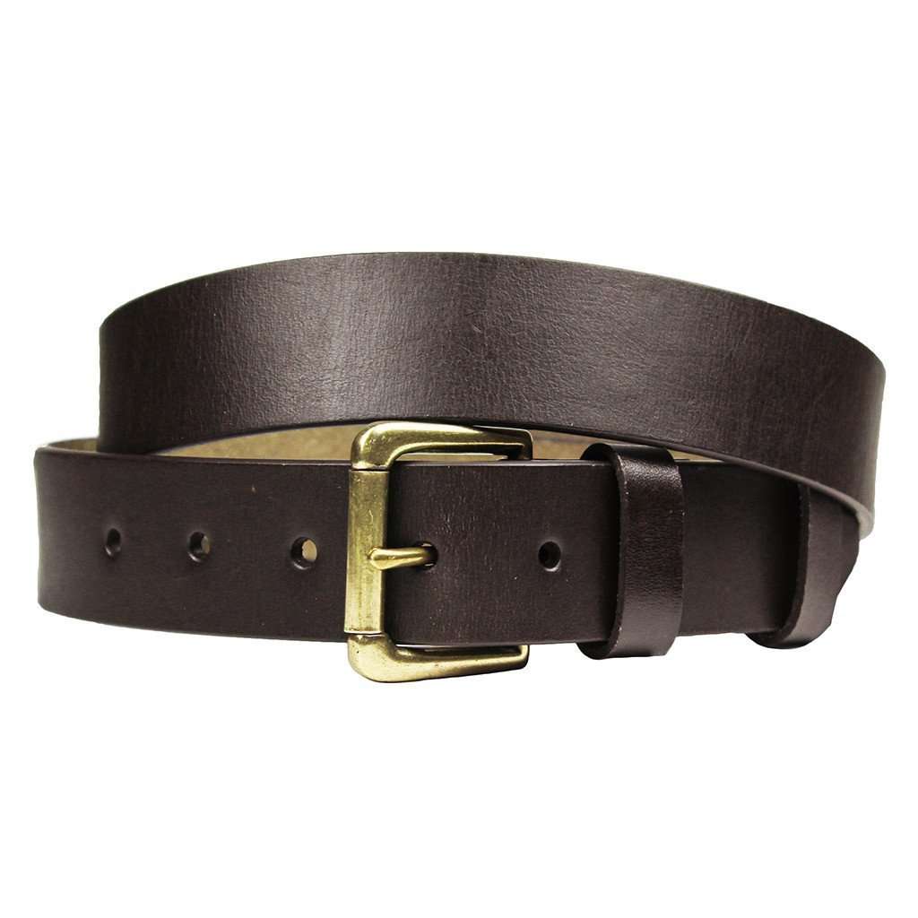Southern Tide Leather ST Patch Belt in Brown – Country Club Prep