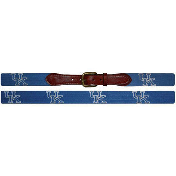 Smathers and Branson University of Kentucky Needlepoint Belt in Blue ...