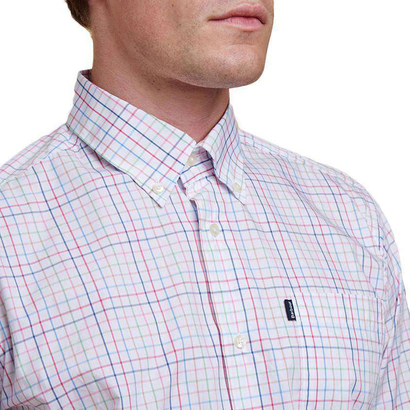 Barbour Patrick Tailored Fit Button Down in Pink – Country Club Prep