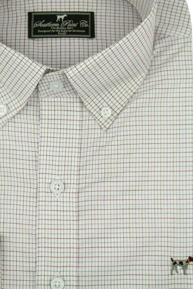 Southern Point The Hadley Shirt in Shell Check Red – Country Club Prep