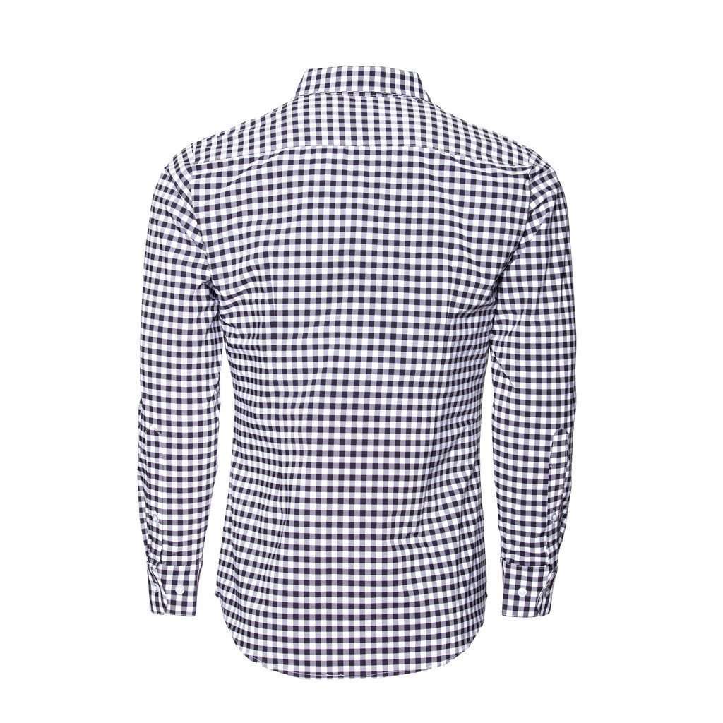 Mizzen and Main The "Montauk" Gingham Dress Shirt in Navy – Country ...