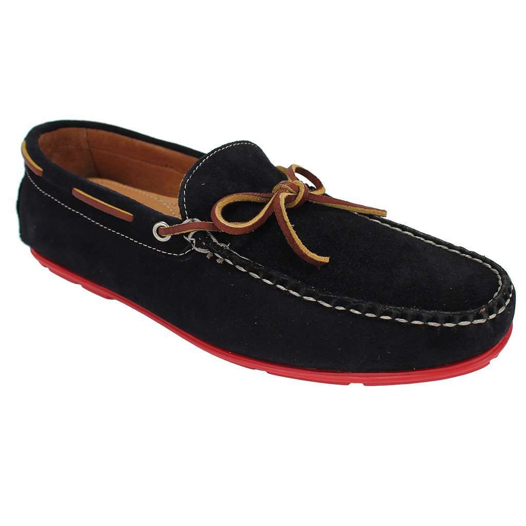 Men's Verona Driver Shoes in Navy Suede by Country Club Prep