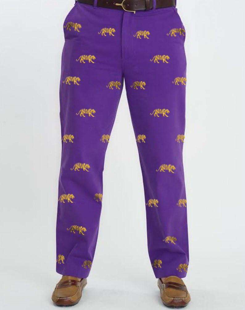 LSU Stadium Pant in Purple by Pennington & Bailes-32 – Country Club Prep