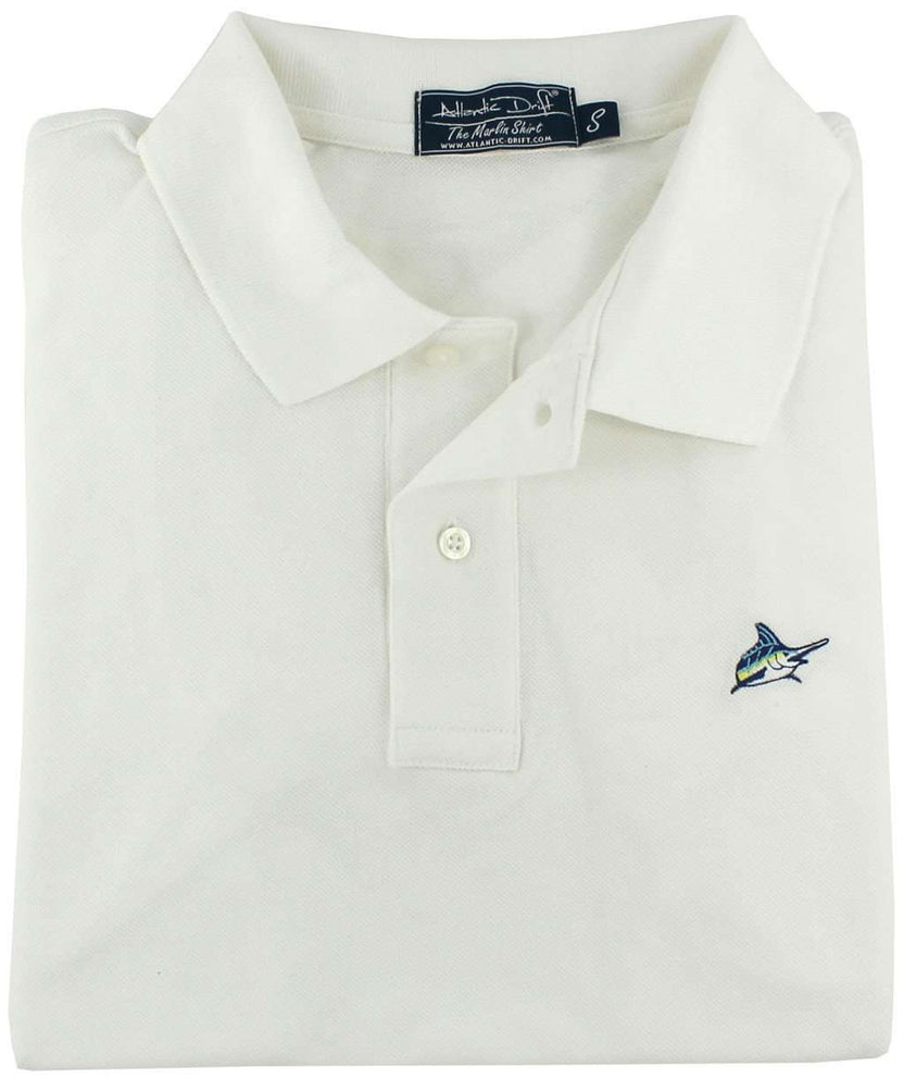 Marlin Polo in Whitecap White by Atlantic Drift – Country Club Prep